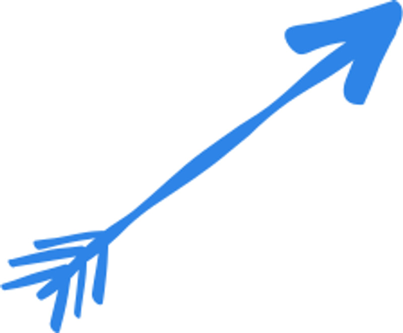 Free Diagonal Doodle Arrow SVG - Mediamodifier