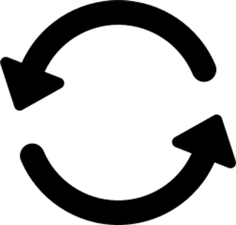 Free Circular Two Arrows Illustration SVG - Mediamodifier