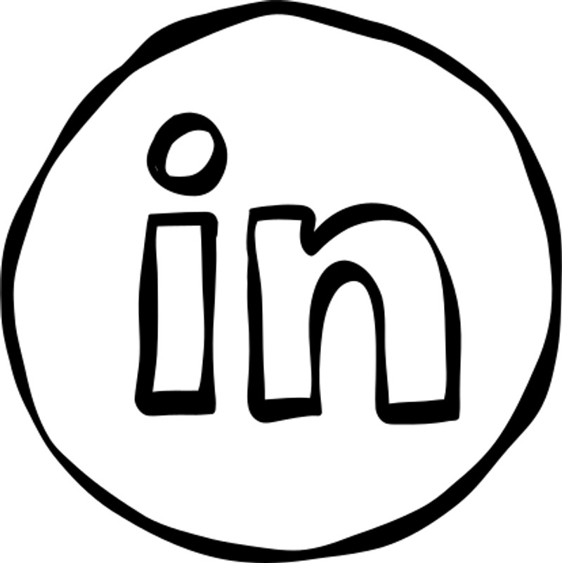 Free LinkedIn Logo Outline SVG - Mediamodifier