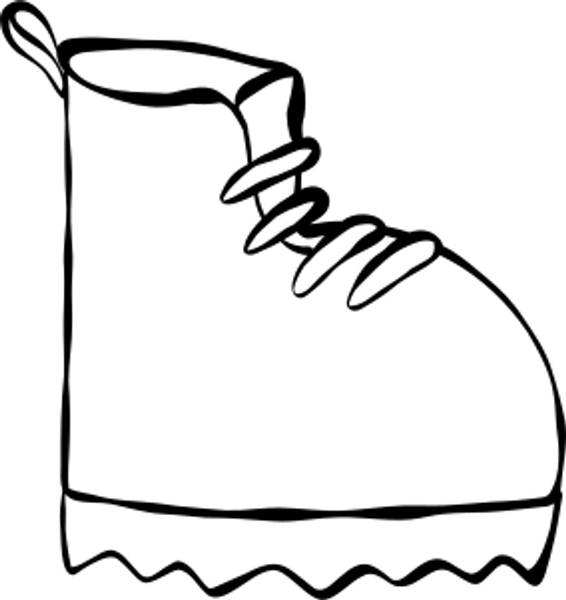 Free Boot Outline SVG - Mediamodifier