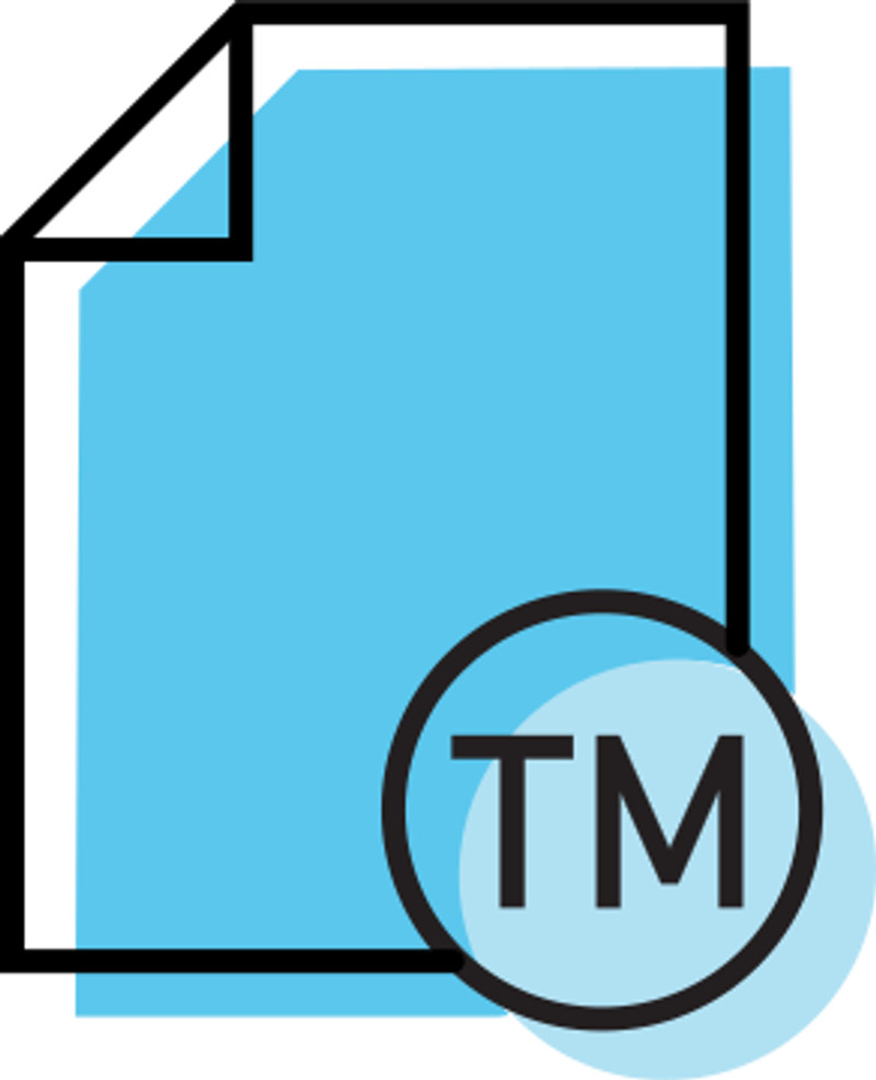 Free Trademark Copyright SVG Icon with Play Document Illustration ...