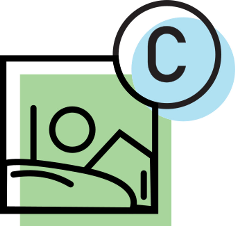 Free Copyright SVG Icon with Image Illustration - Mediamodifier