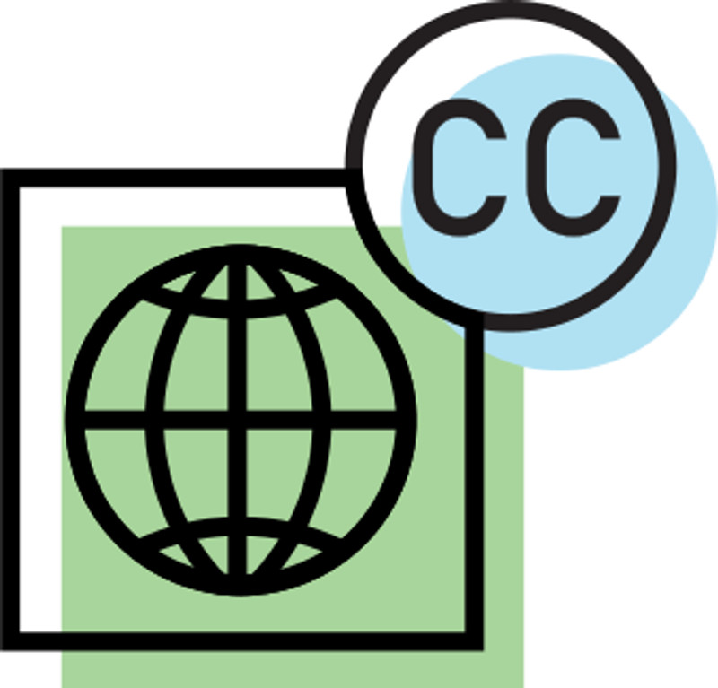 Free Creative Commons CC SVG Icon with Globe Illustration - Mediamodifier