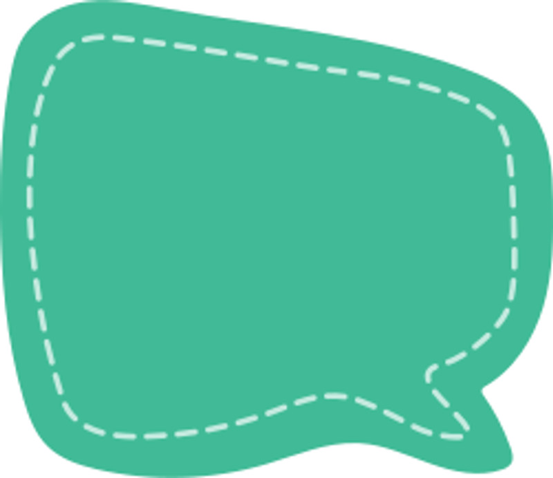 Free Hand Drawn Green SVG Message Bubble - Mediamodifier