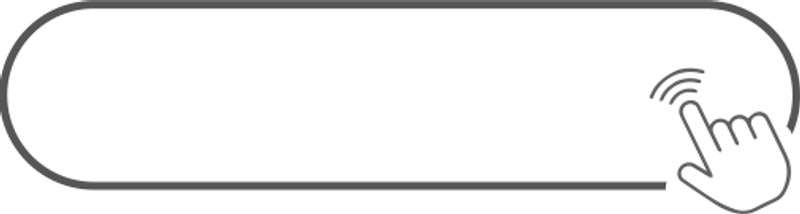 Free Rounded Corned Outline Shape Button with Hand Icon - Mediamodifier