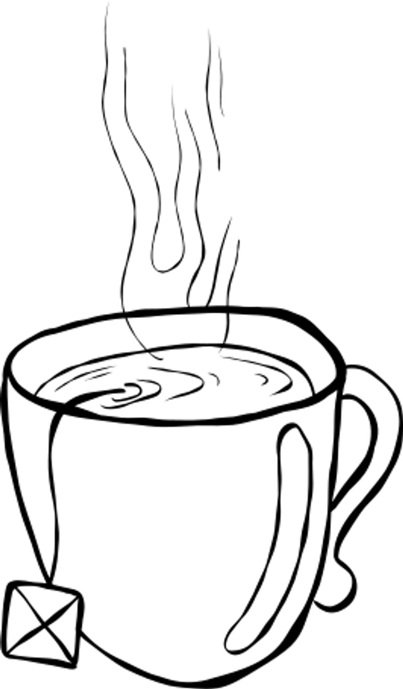 Free Tea Mug Outline SVG - Mediamodifier