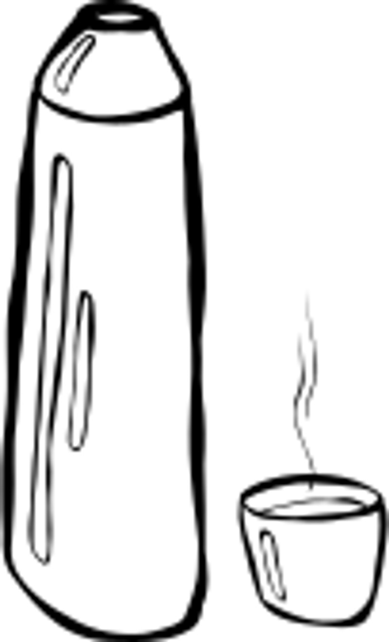 Free Coffee Flask Illustration Sketch SVG - Mediamodifier