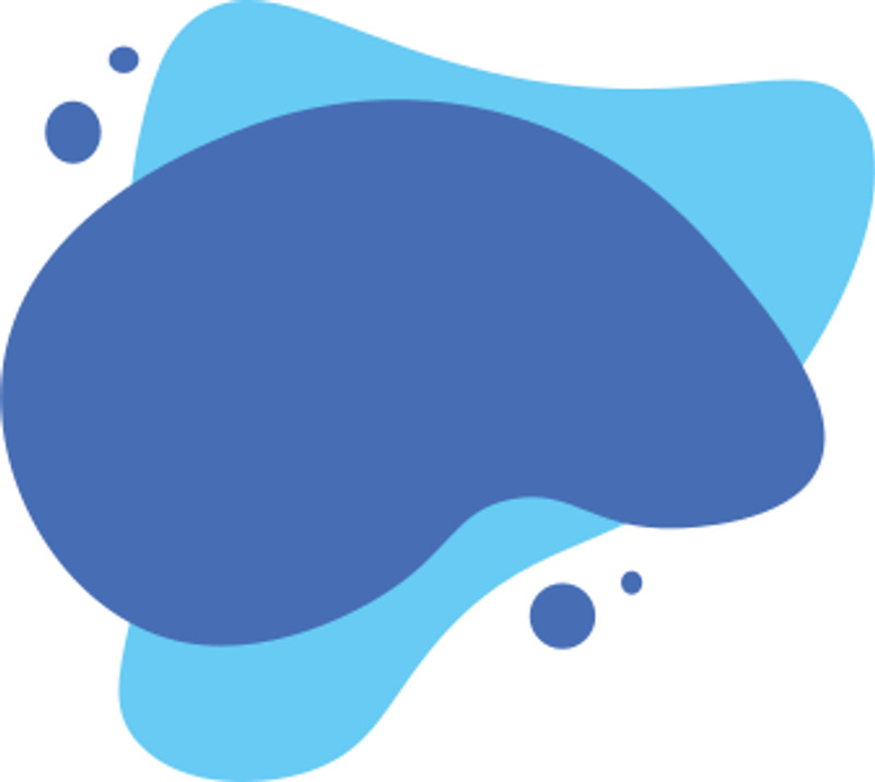 Free Abstract Minimalist Blue Liquid Shaped Blob - Mediamodifier