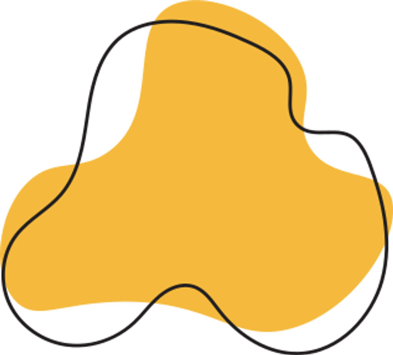 Free Abstract Minimalist Liquid Shaped Blob with Black Outline ...