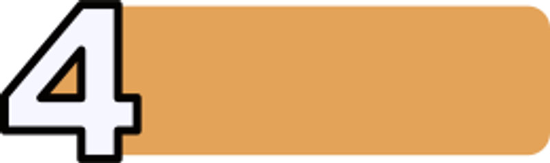 Free Number 4 in Rectangular Shape for Inforgraphics - Mediamodifier