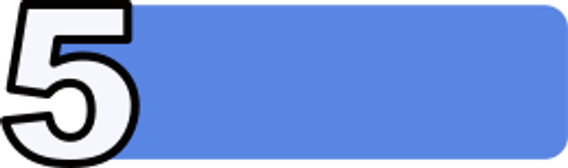 Free Number 5 in Rectangular Background SVG - Mediamodifier