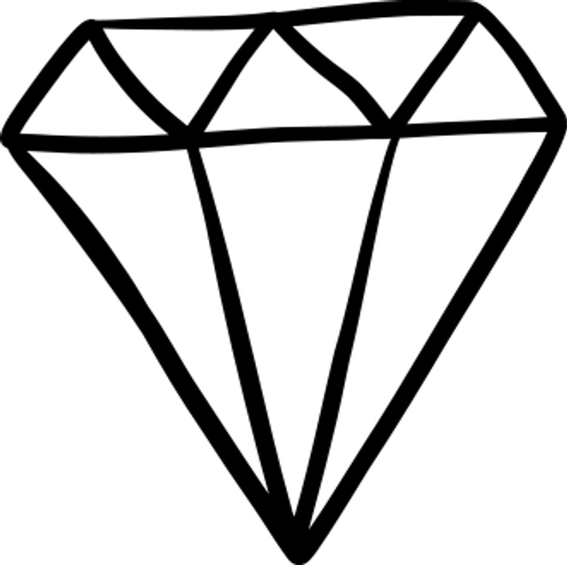 Free Diamond Outline SVG - Mediamodifier