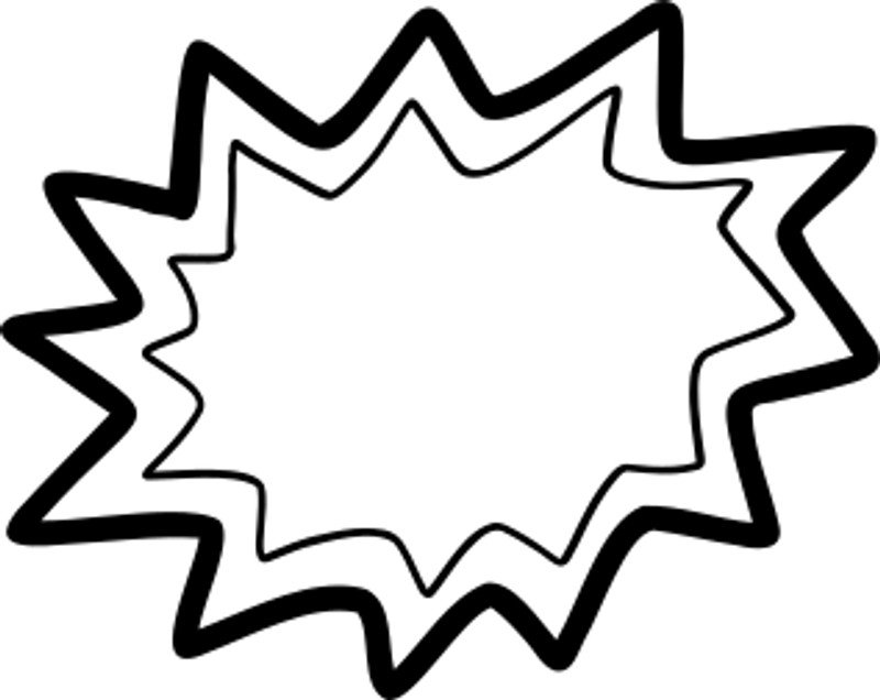 Free Explosion Outline SVG - Mediamodifier