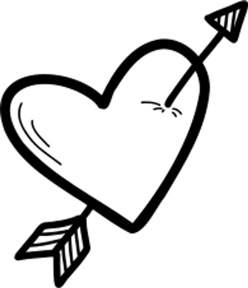 Free Cupid's Heart Outline SVG - Mediamodifier