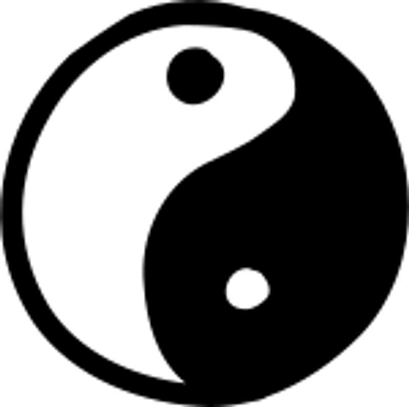 Free Yin and Yang Outline SVG - Mediamodifier