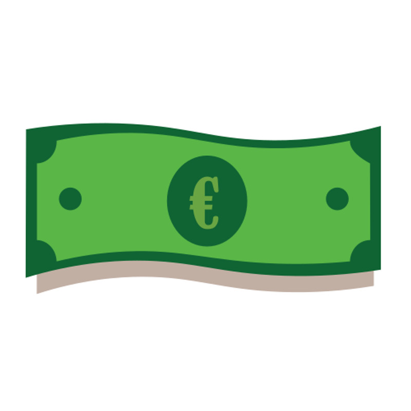 Free Green Euro Illustration SVG - Mediamodifier