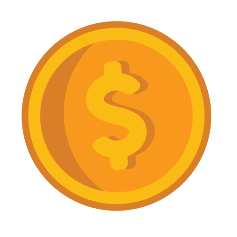 Free Golden Coin Illustration with Dollar Sign SVG - Mediamodifier