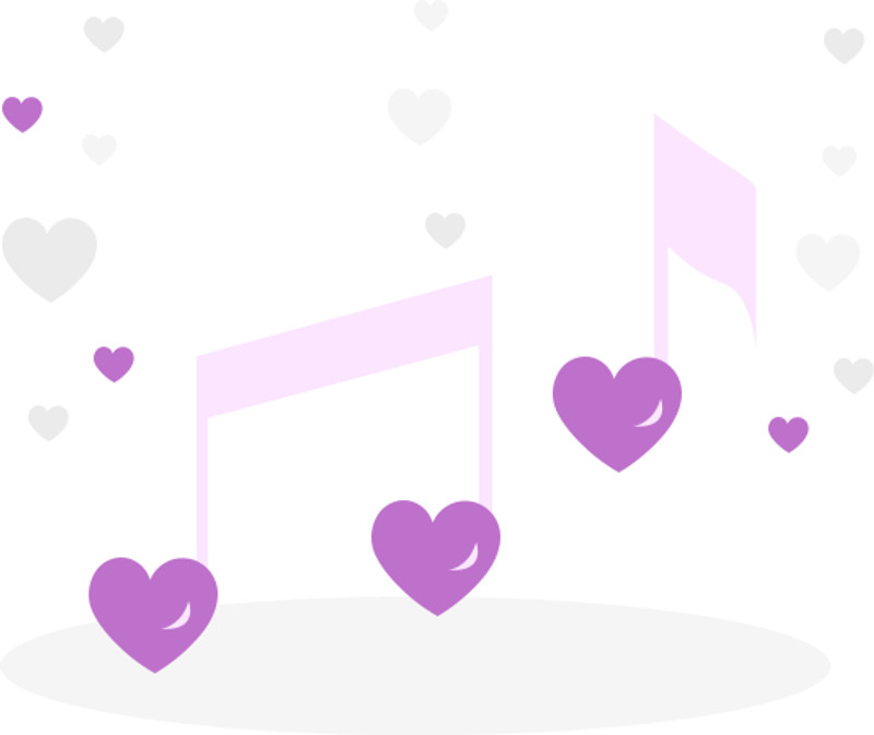Free Wedding Music Notes Illustration SVG - Mediamodifier