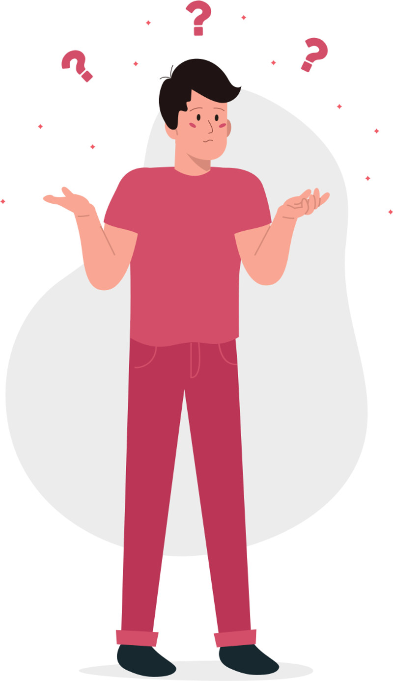 Free Confused Person Character SVG Illustration - Mediamodifier