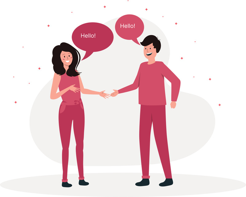 Free Communication and Conversion between Two Person SVG Illustration ...