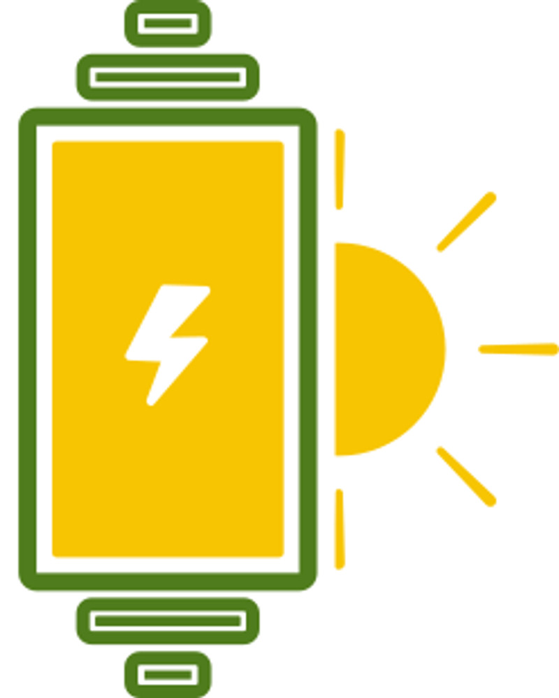 Free Green Energy from Sun Icon SVG - Mediamodifier