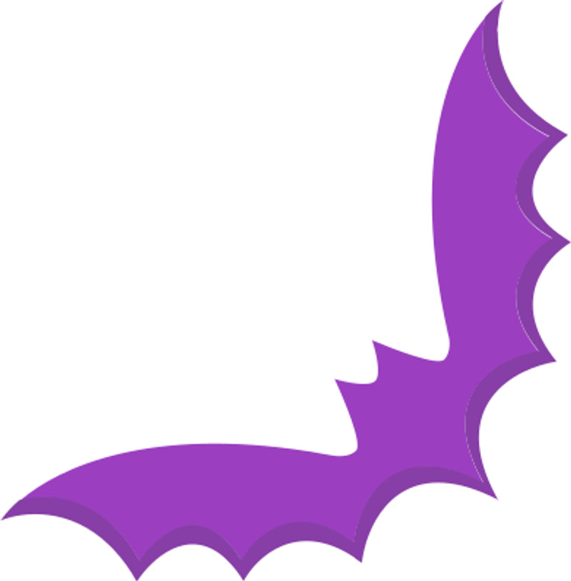 Free Halloween Purple Bat Illustration - Mediamodifier