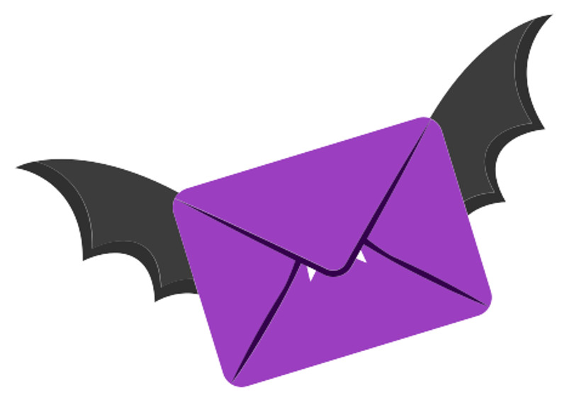 Free Halloween Bat Mail Illustration - Mediamodifier