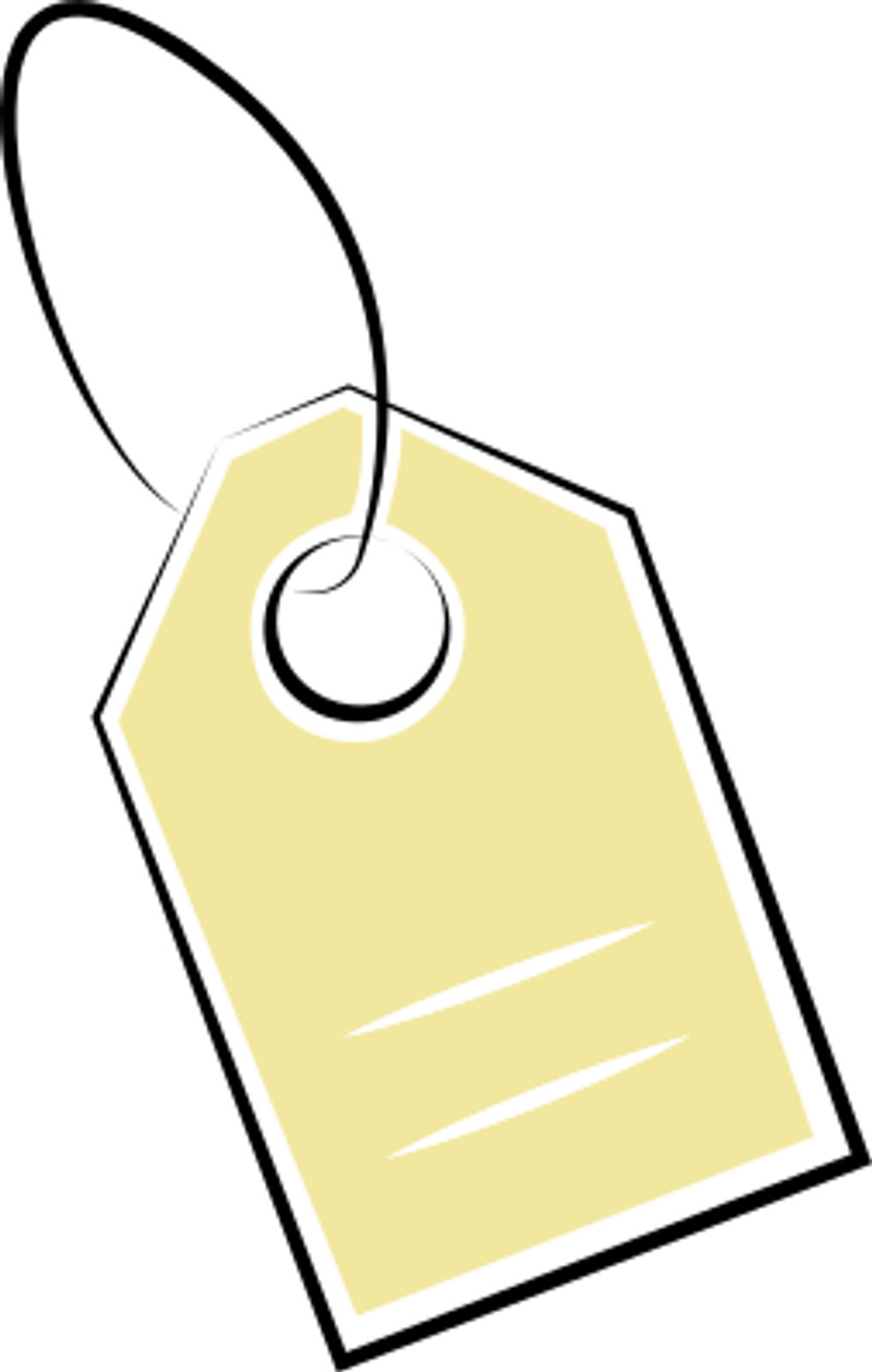 Free Clothing Tag Illustration SVG - Mediamodifier