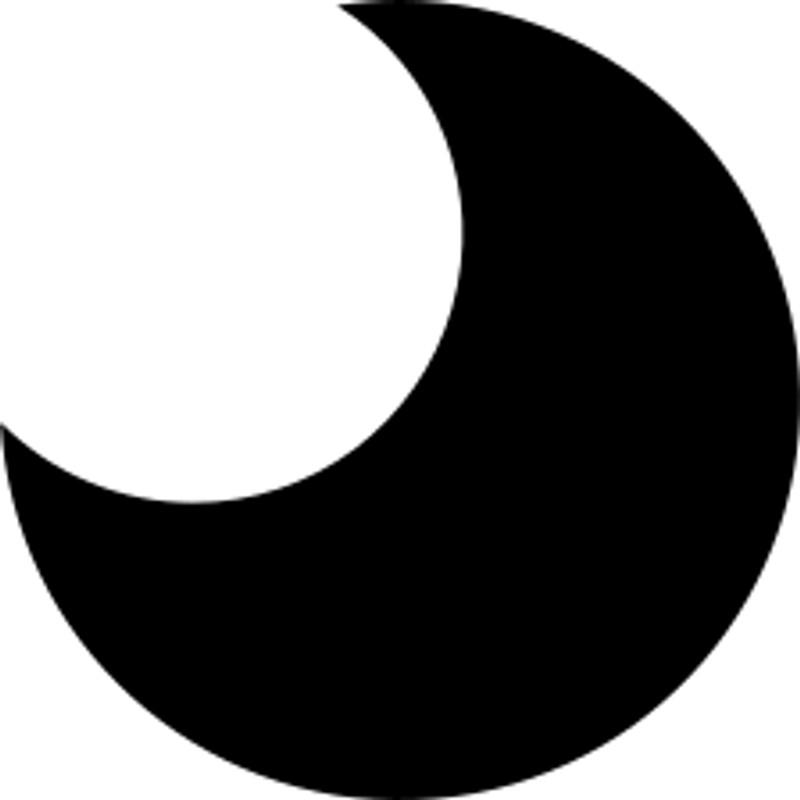 Free Half Moon Icon SVG - Mediamodifier