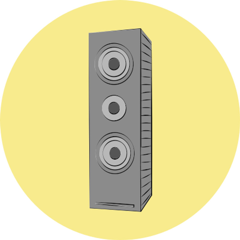 Free Hand Drawn Soundbox Illustration SVG - Mediamodifier