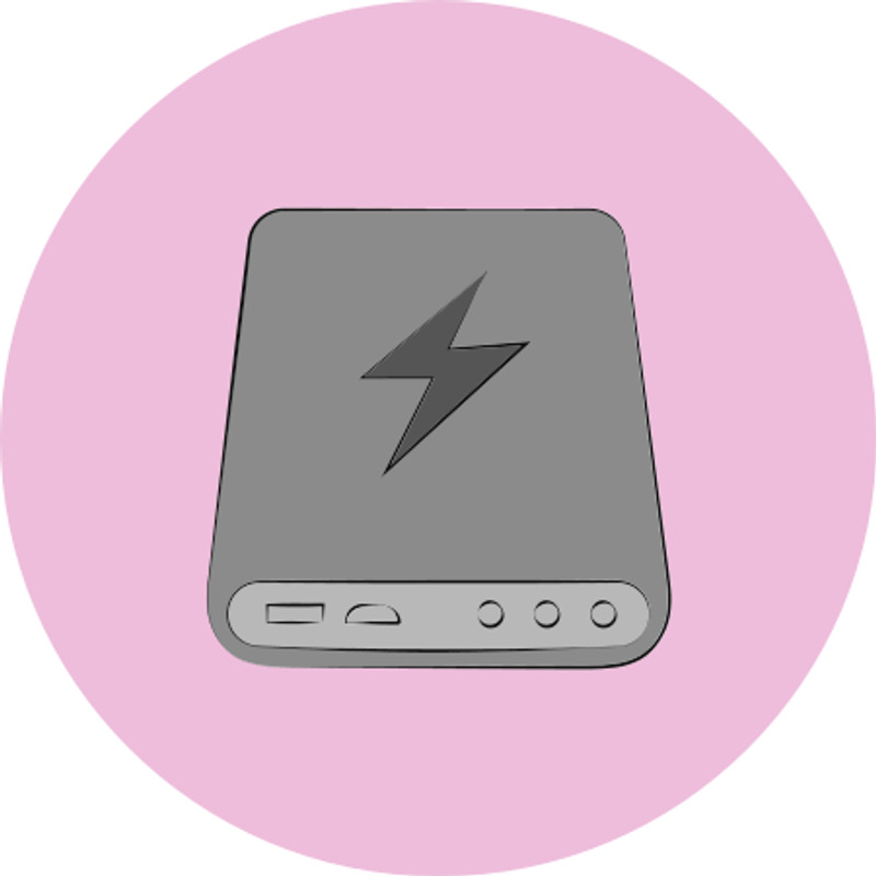 Free Hand Drawn Power Bank Illustration SVG - Mediamodifier