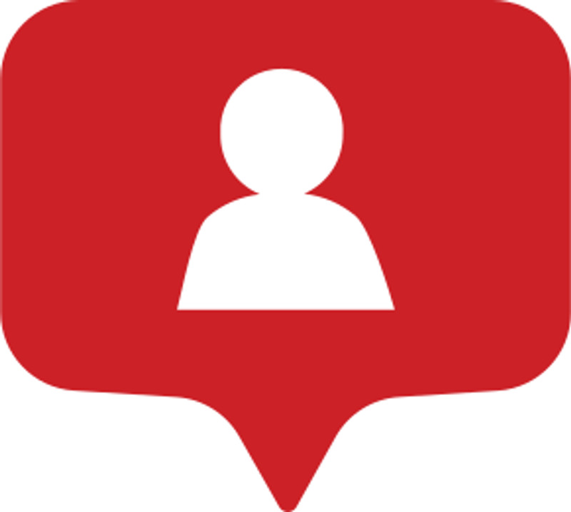 Free Red Follower SVG Vector Icon - Mediamodifier