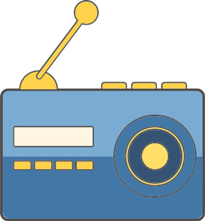 Free FM Radio Icon SVG - Mediamodifier