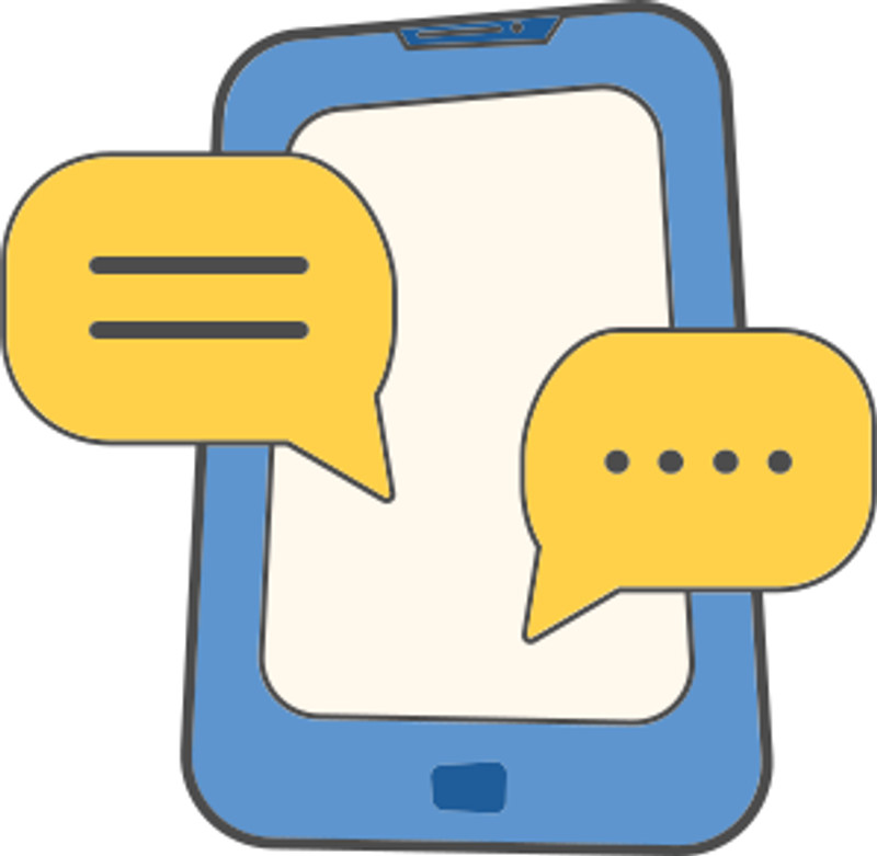 Free Texting Icon SVG - Mediamodifier