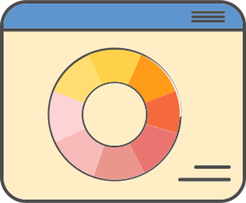 Free Color Graph Icon SVG - Mediamodifier