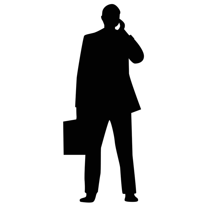 Free Corporate Person Talking on Phone SVG - Mediamodifier