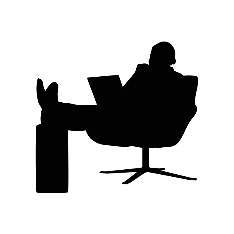 Free Corporate Person Working on Laptop SVG - Mediamodifier