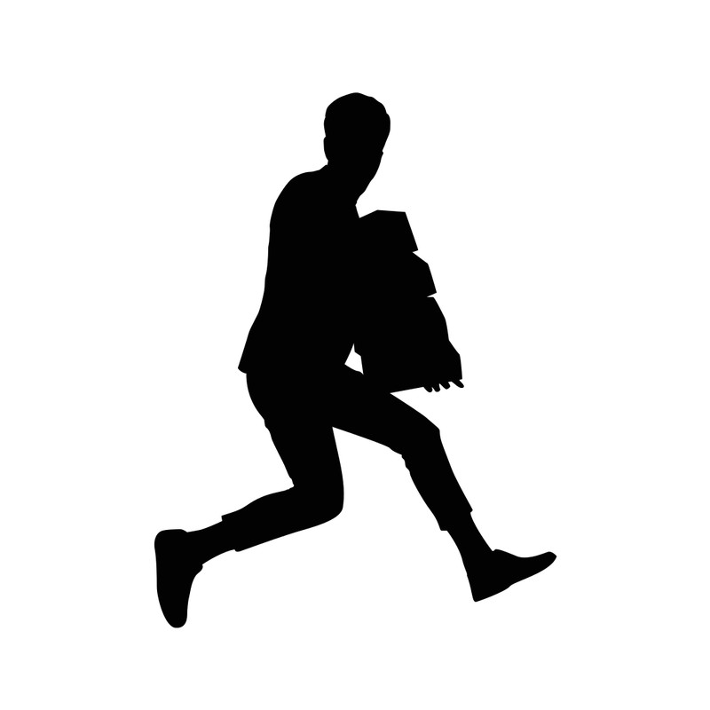 Free Man with Shopping Bags SVG - Mediamodifier