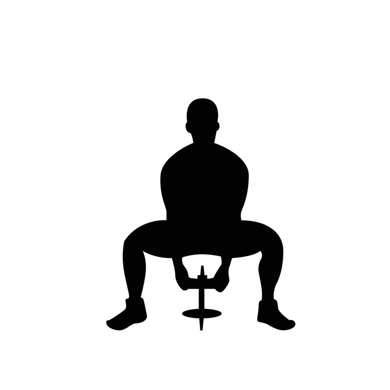 Free Man Exercising with Dumbbells SVG - Mediamodifier