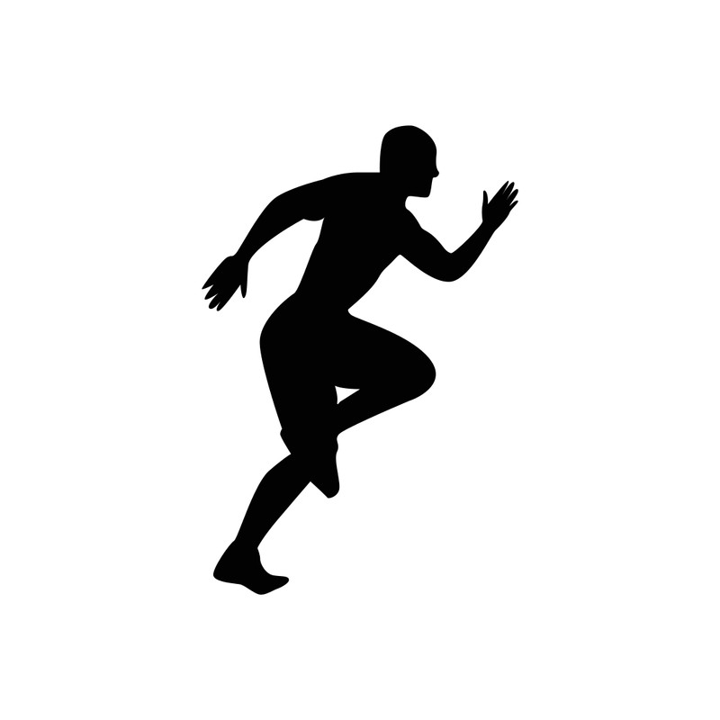 Free Man Running SVG - Mediamodifier