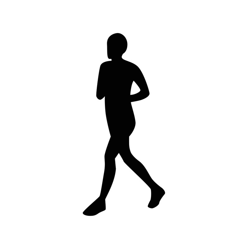 Free Man Running and Exercising SVG - Mediamodifier
