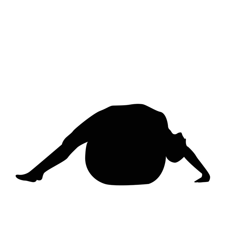 Free Person Stretching with Ball SVG - Mediamodifier
