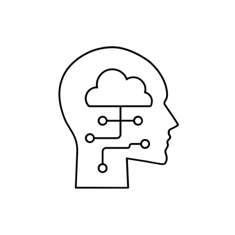 Free Head Cloud Illustrated SVG Icon - Mediamodifier