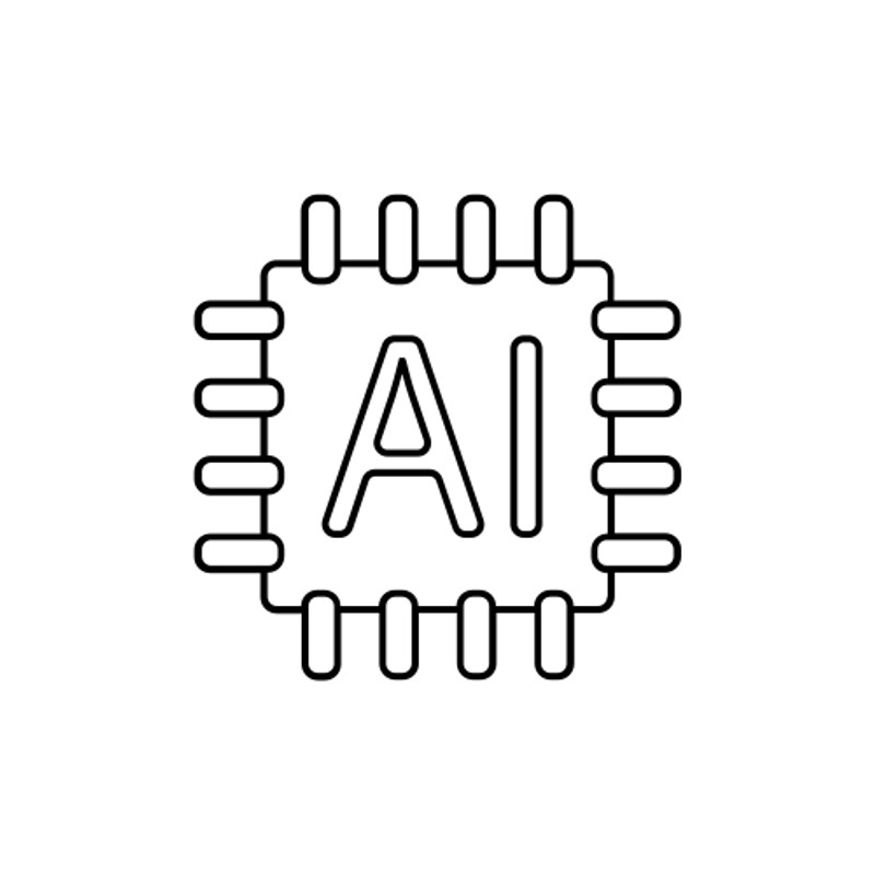 Free AI-chip Illustrated SVG Icon - Mediamodifier