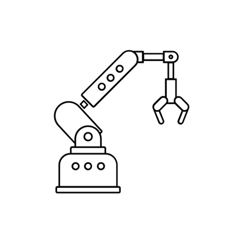 Free Robot Arm Illustrated SVG Icon - Mediamodifier