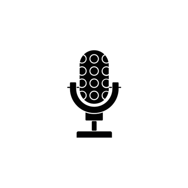 Free Gaming Microphone Line Art SVG Icon - Mediamodifier