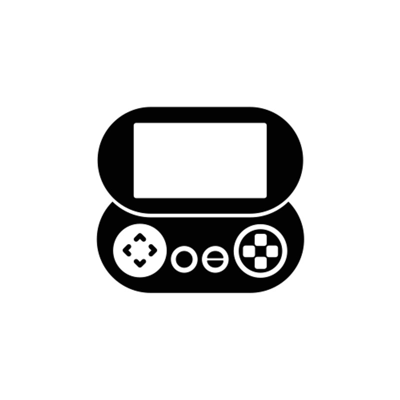 Free Handheld Gaming Console Line Art Icon - Mediamodifier