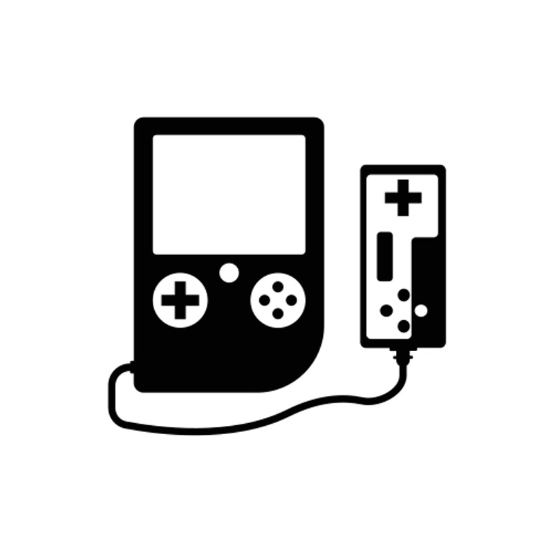 Free Handheld Game Console Line Art Icon - Mediamodifier