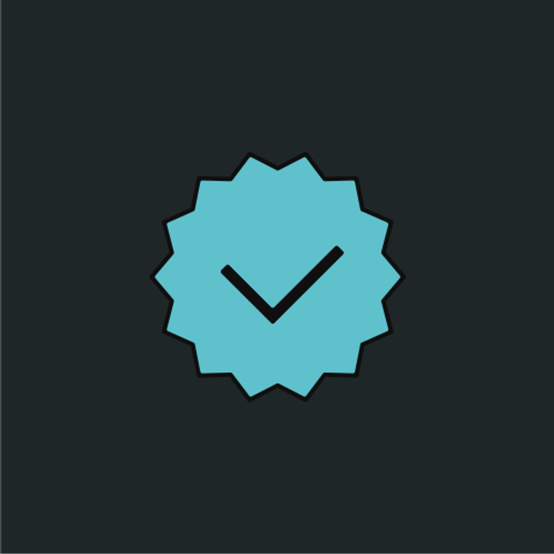 Free TikTok UI Element Tick SVG Icon - Mediamodifier