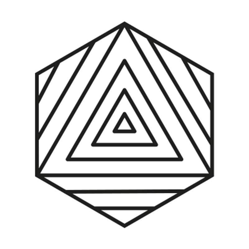 Free Hexagonal Design Element Line Art Icon - Mediamodifier